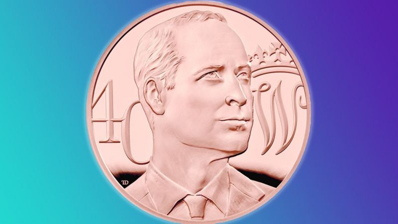 Prince William coin made by Royal Mint to mark 40th birthday - BBC ...