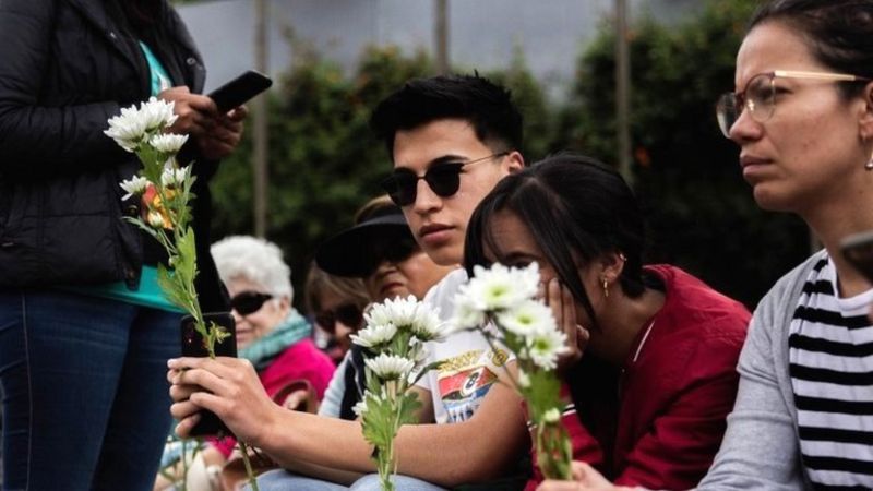 Thousands join anti-government protests across Colombia - BBC News