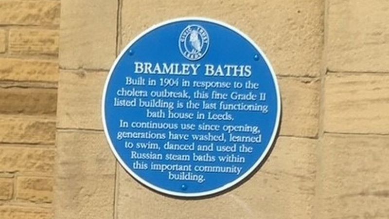 Bramley Baths gets blue plaque in recognition of historical importance ...