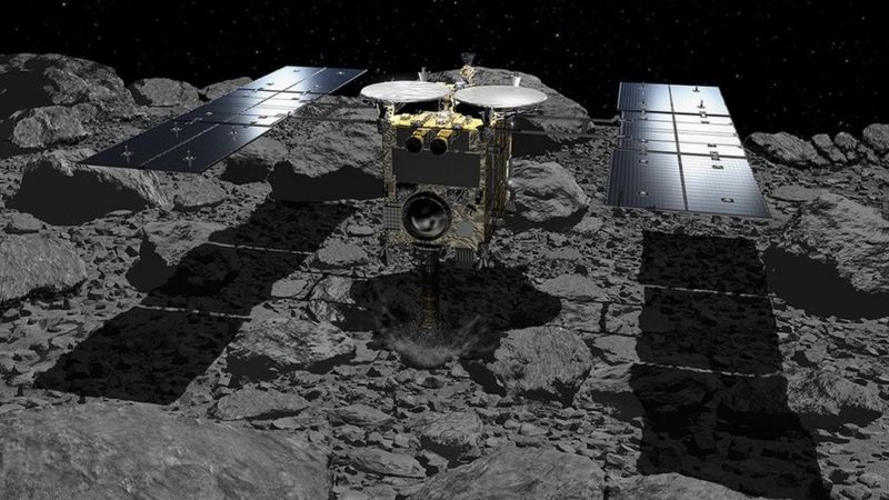 Hayabusa-2: Japanese probe likely to have 'bombed' an asteroid - BBC News