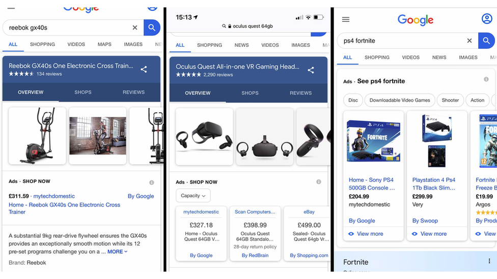 Google Search results topped by suspected scam gadget store - BBC News