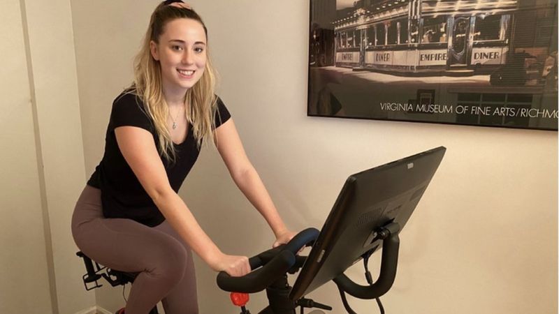 Covid exercise: 'I'll never go back to the gym again' - BBC News