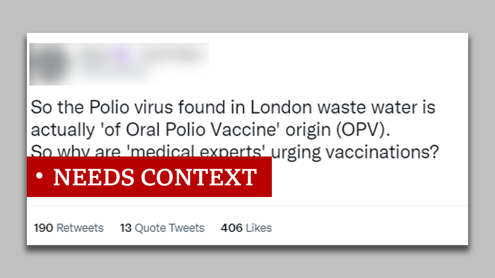 Polio: Virus found in London prompts misleading vaccine claims - BBC News