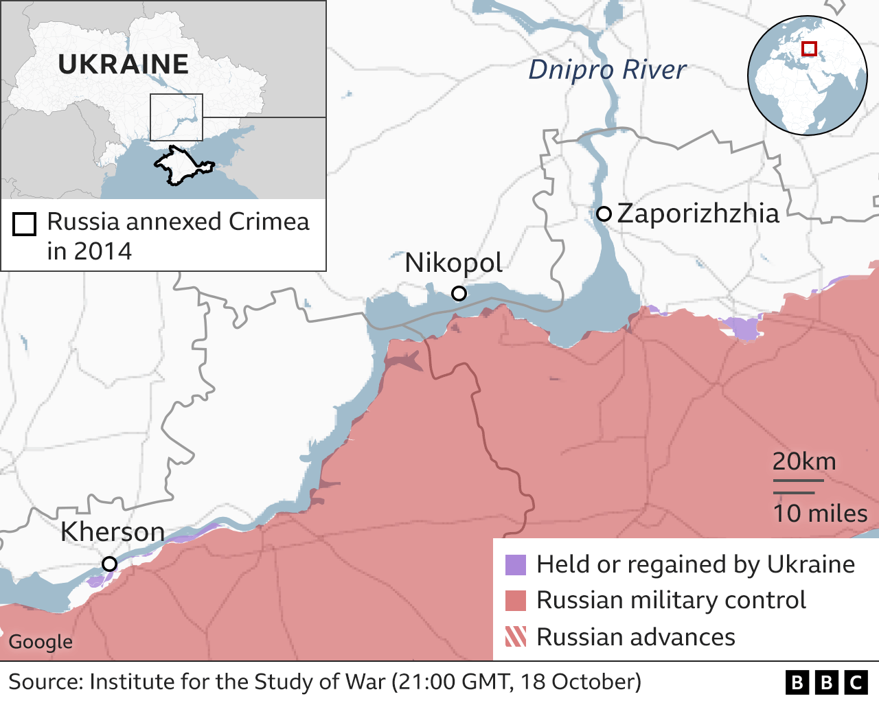 Ukraine war: Kyiv troop build-up reported across Dnipro river - BBC News