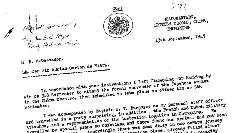 Witnessing Japan's surrender in China - BBC News