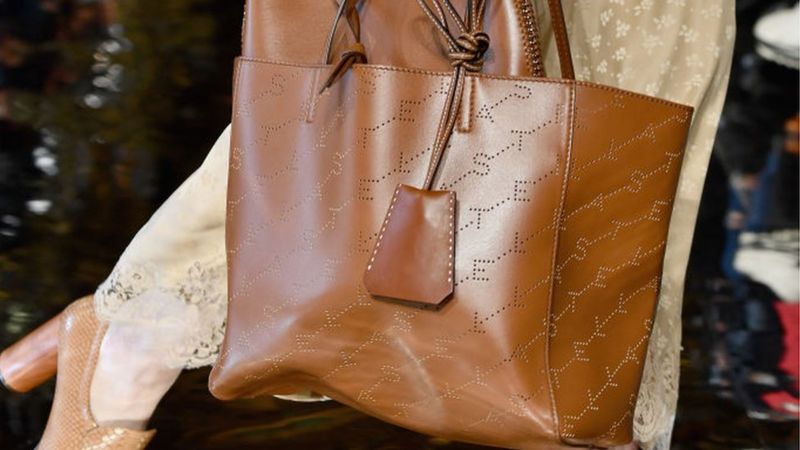 The vegan leather brewed in a lab - BBC News