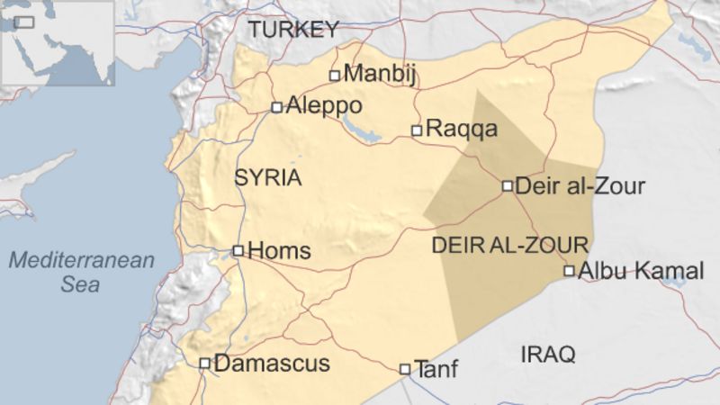 Syria government forces close in on IS border town - BBC News