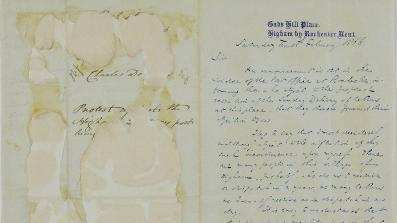 Unseen Charles Dickens letters show author's awareness of fame - BBC News