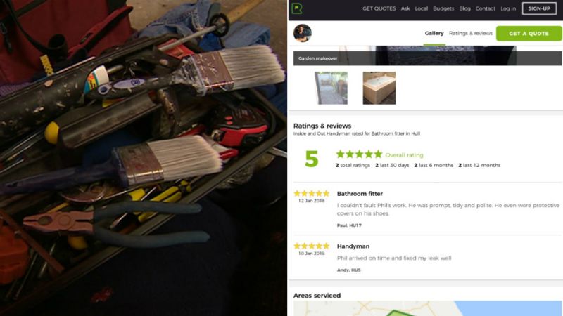 Rated People and MyBuilder website profiles cause concern - BBC News