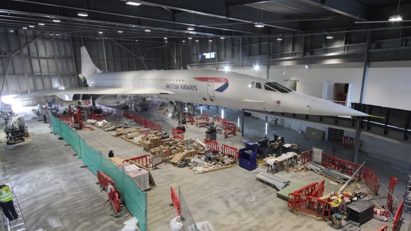 Last Concorde unwrapped ahead of new museum opening - BBC News