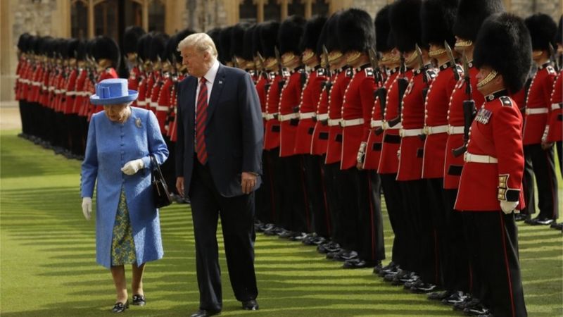Trump arrives in Scotland amid protests - BBC News