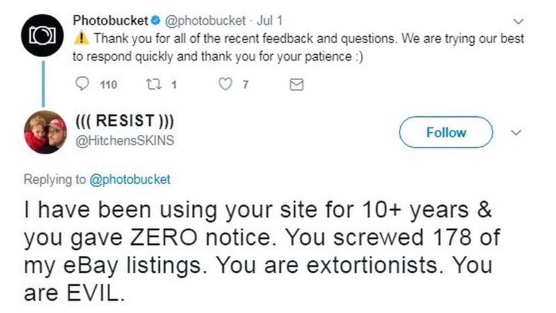 Amazon and eBay images broken by Photobucket's 'ransom demand' - BBC News