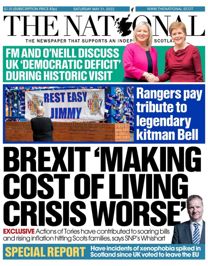 Scotland's papers: Strikes loom or ScotRail and Sunak riches - BBC News