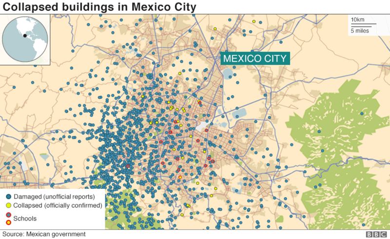 Mexico quake: A visual guide - BBC News