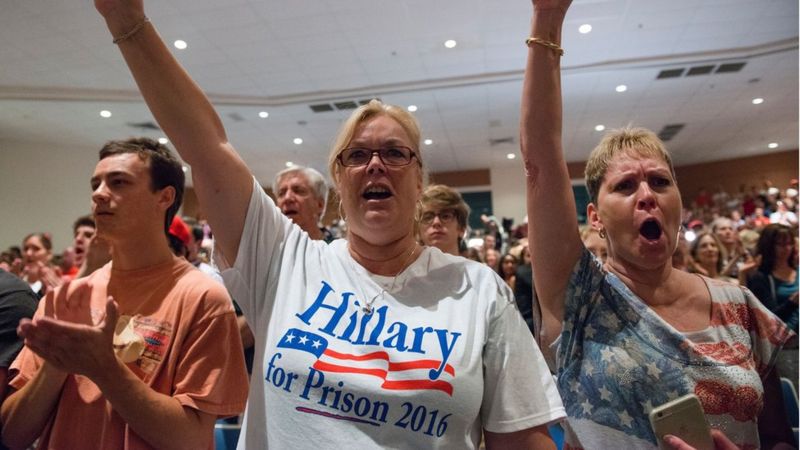 Trump fans: Steadfast amid deluge of negative press - BBC News