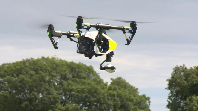 First UK police drone unit launched in Devon, Cornwall and Dorset - BBC ...