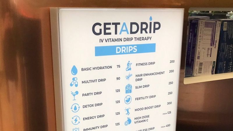 Get A Drip 'fertility' IV that costs £250 withdrawn from sale - BBC News