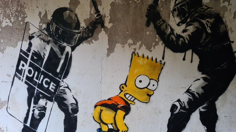 Bart Simpson graffiti appears following Kidderminster speed camera ...