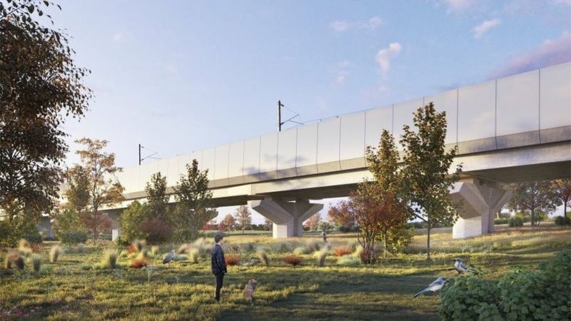 HS2 bridge in Balsall Common approved - BBC News