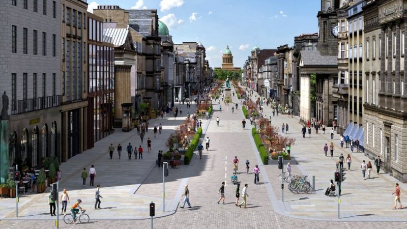 Historic Edinburgh street to get European boulevard feel - BBC News