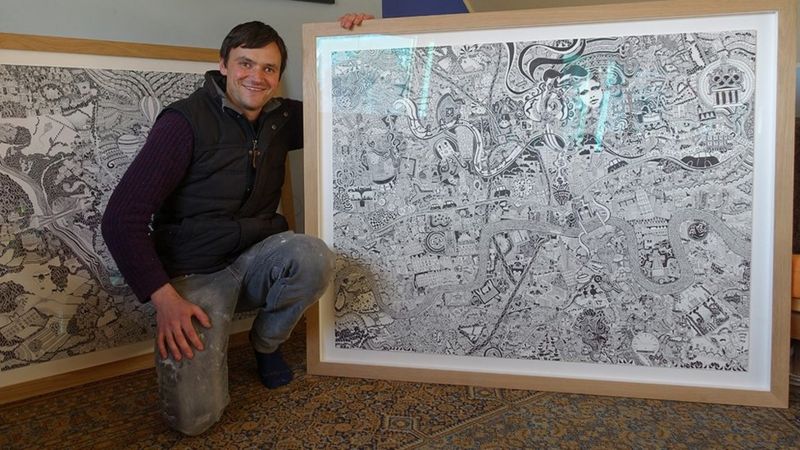 Artist Fuller's intricate hand-drawn maps accepted by Bristol and ...