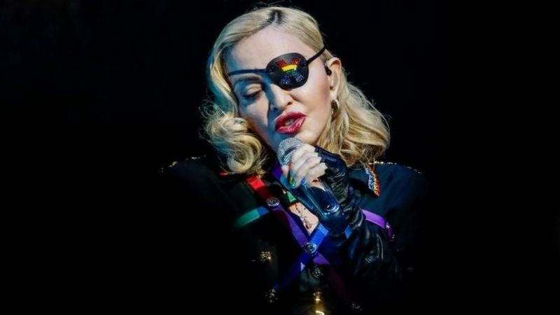 Madonnas Instagram Account Flagged For Spreading Misinformation Bbc News