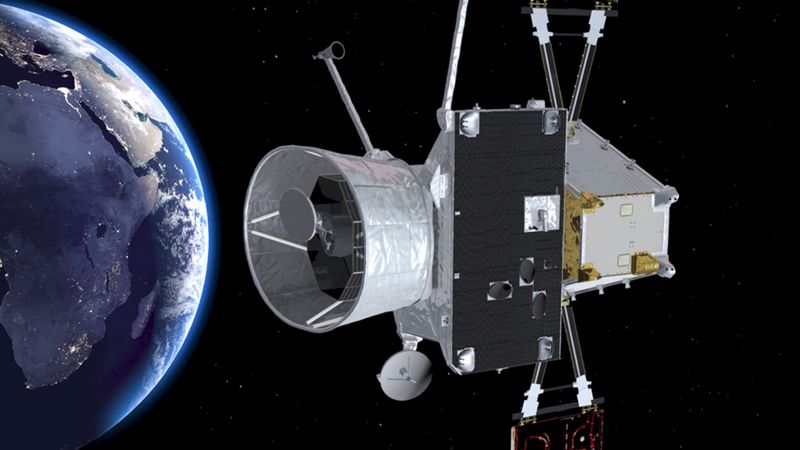 BepiColombo Mercury mission bids farewell to Earth - BBC News