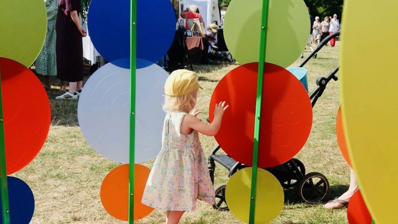Accessible sensory art installation set for Leamington Spa park - BBC News