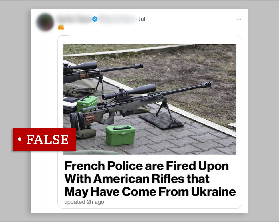 Twitter Blue accounts fuel Ukraine War misinformation - BBC News
