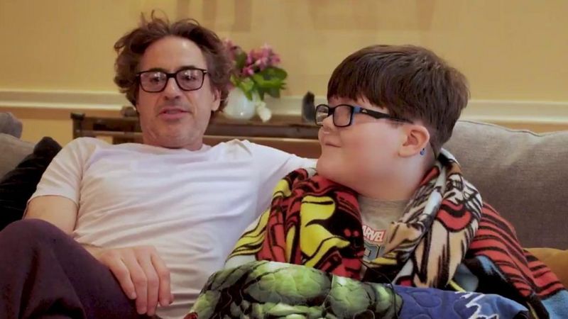 Family of the boy who charmed Iron Man say he is their superhero - BBC News