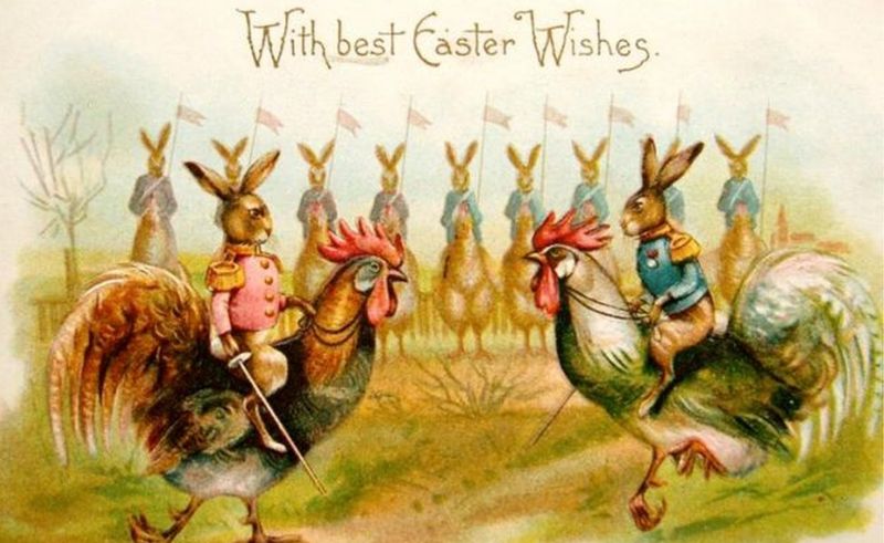 The odd world of Victorian Easter cards - BBC News