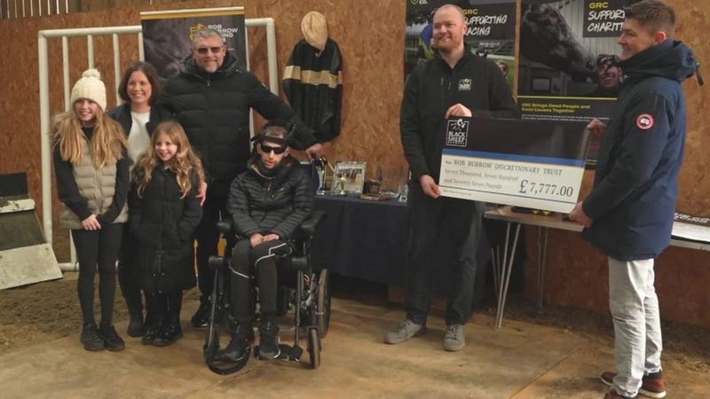 Rob Burrow made patron of horse racing MND initiative - BBC News