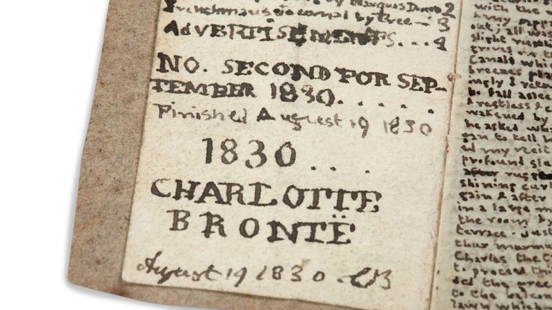 Rare Charlotte Bronte book coming home after museum's auction success ...