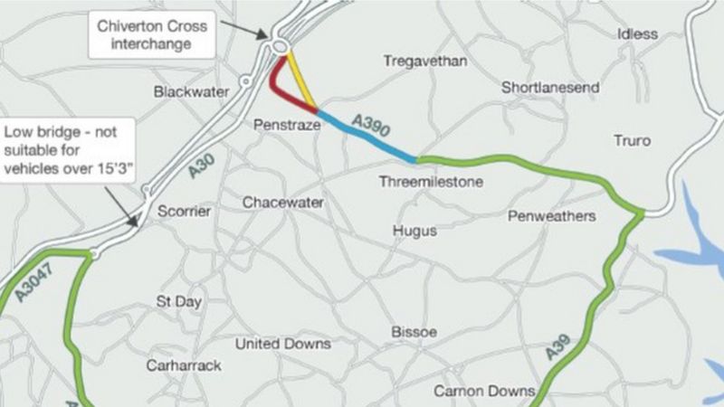 A30 upgrade: Drivers warned of weekend closure - BBC News