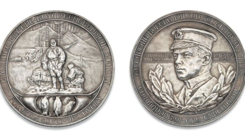 Sir Ernest Shackleton's Antarctic medals to be sold at auction - BBC News