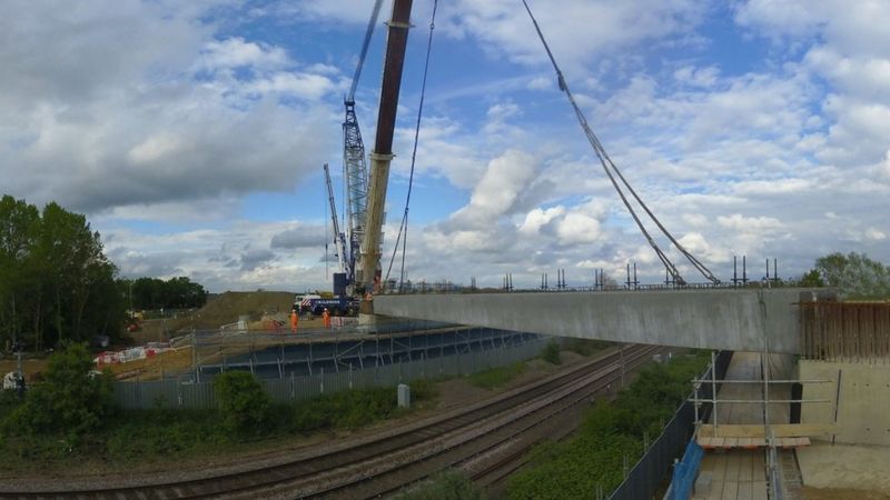 King's Dyke level crossing bridge to open by end of next year - BBC News
