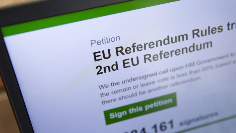 Brexit: Petition for second EU referendum rejected - BBC News