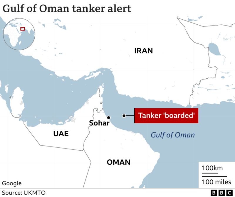 Iran seizes oil tanker St Nikolas near Oman - BBC News