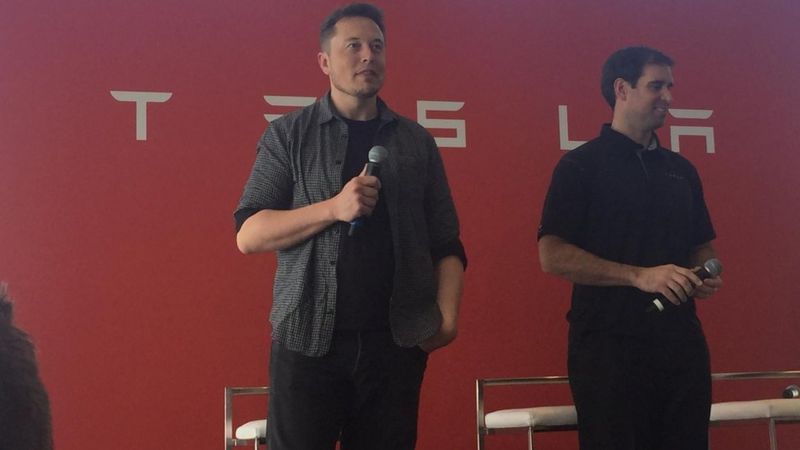 Inside Tesla's gigantic Gigafactory - BBC News