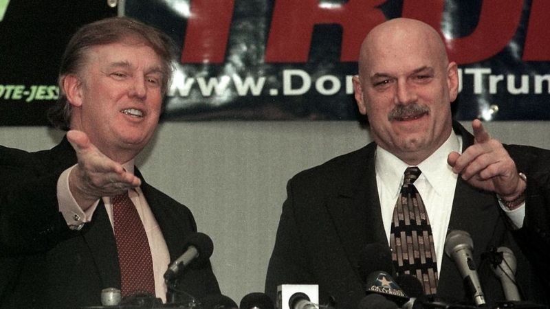 What can Trump learn from a wrestler and an action hero? - BBC News