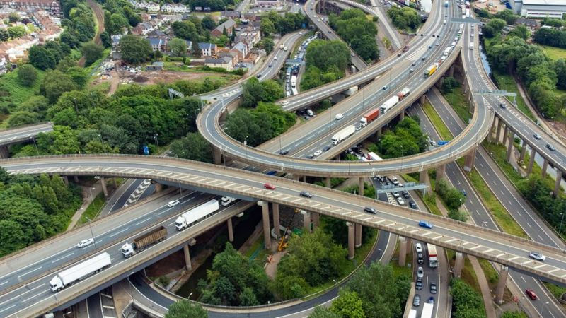 Spaghetti Junction at 50: What lies beneath? - BBC News