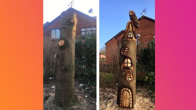 Trees that fell in UK storms given new life - BBC Newsround