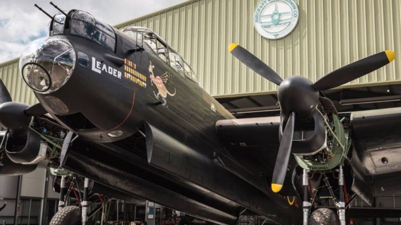 UK's only flying Lancaster back in the air after 'major' overhaul - BBC ...
