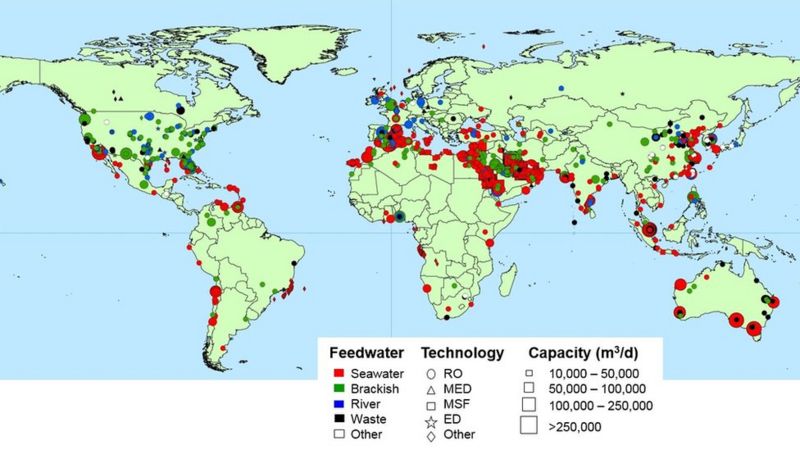 Concerns over increase in toxic brine from desalination plants - BBC News
