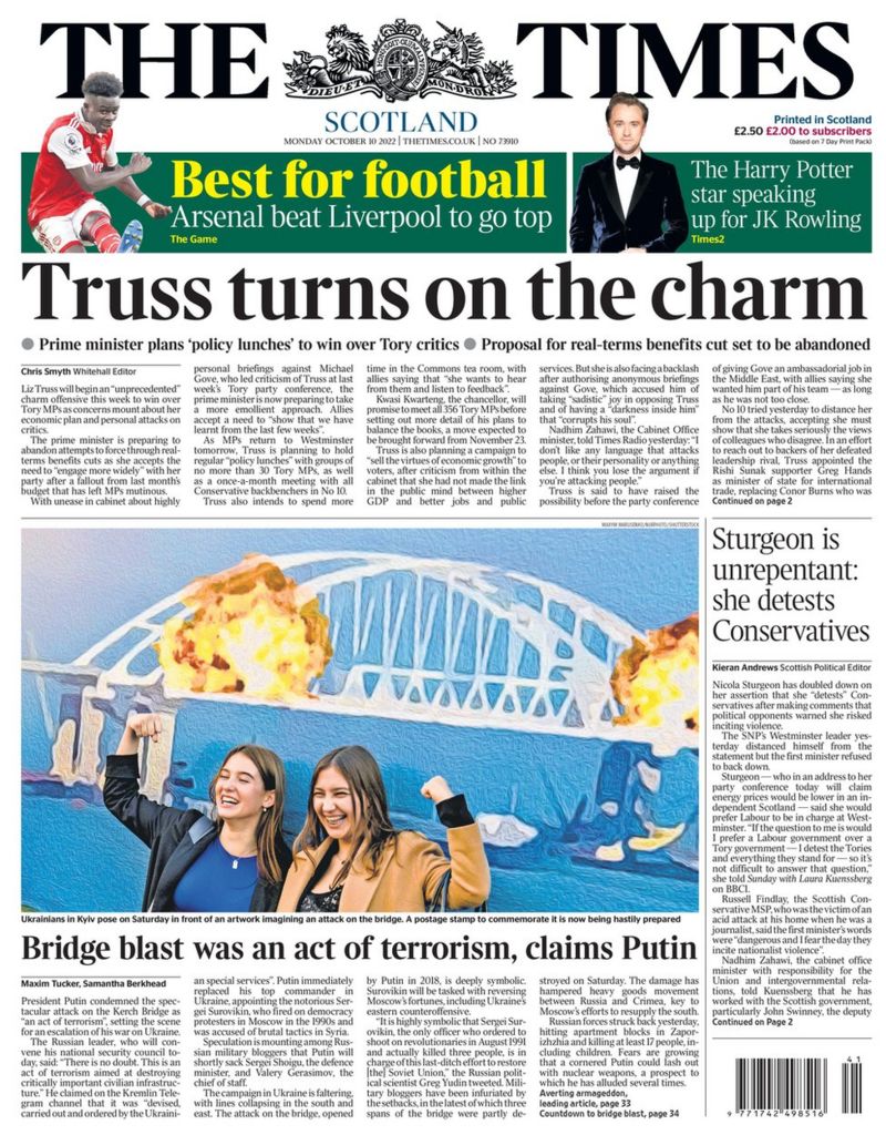 Scotland's papers: 'Remember them' and Sturgeon 'under attack' - BBC News