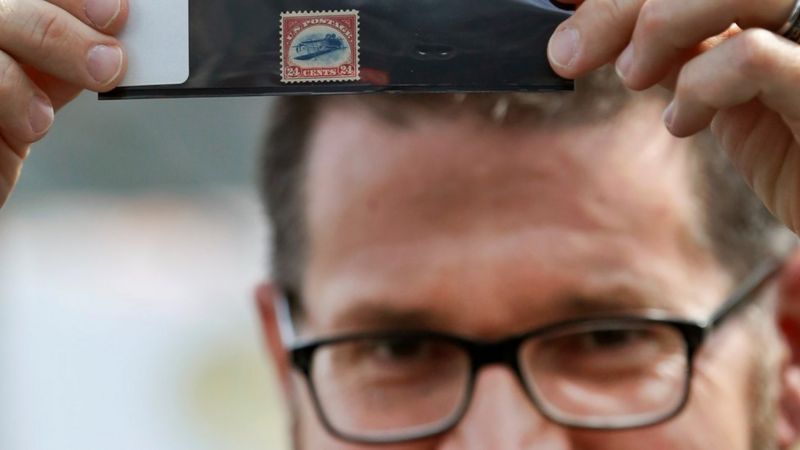 Rare stolen US stamp returned after 60 years - BBC News