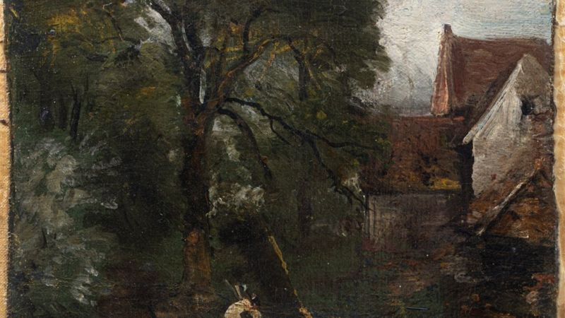 Constable painting lost for 40 years found in Guernsey - BBC News