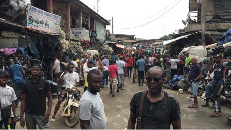 Ladipo market Lagos crisis: Ladipo spare parts traders lock Lagos ...