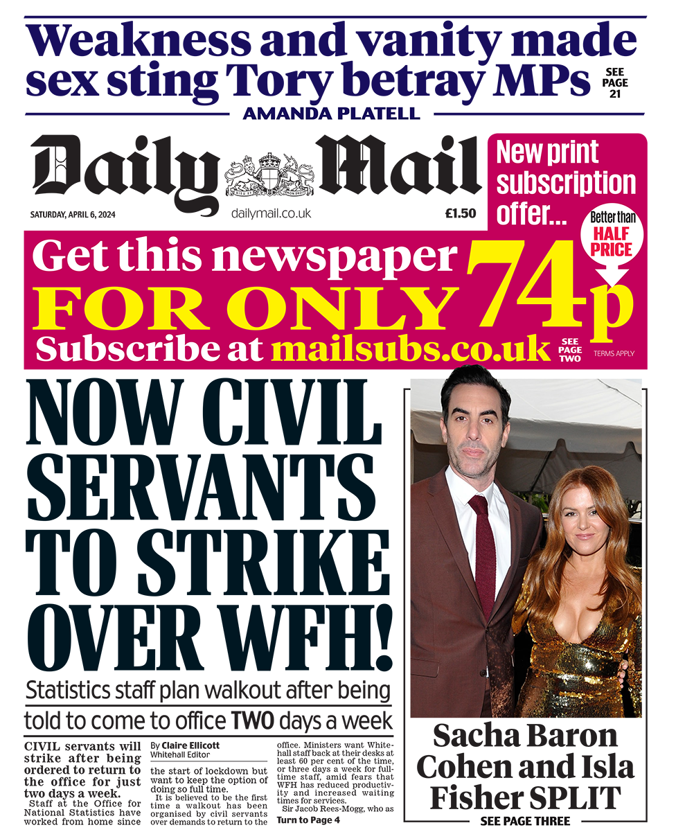 Newspaper headlines: Storm Kathleen 'fury' and ONS 'strike over WFH' - BBC News