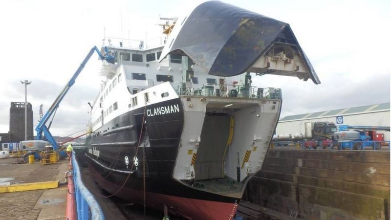 CalMac ferry MV Clansman returns to service - BBC News